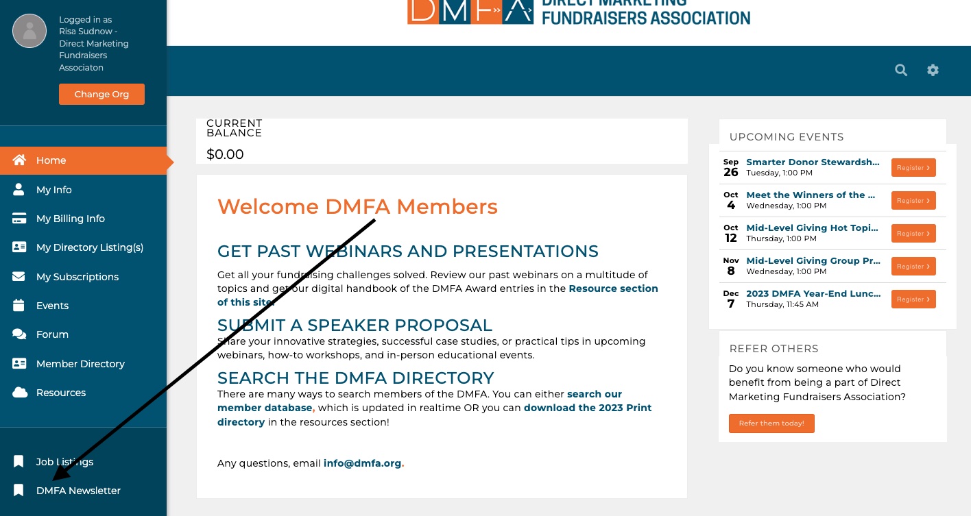 DMFA | DMFA Newsletters - Please Click to Join - DMFA